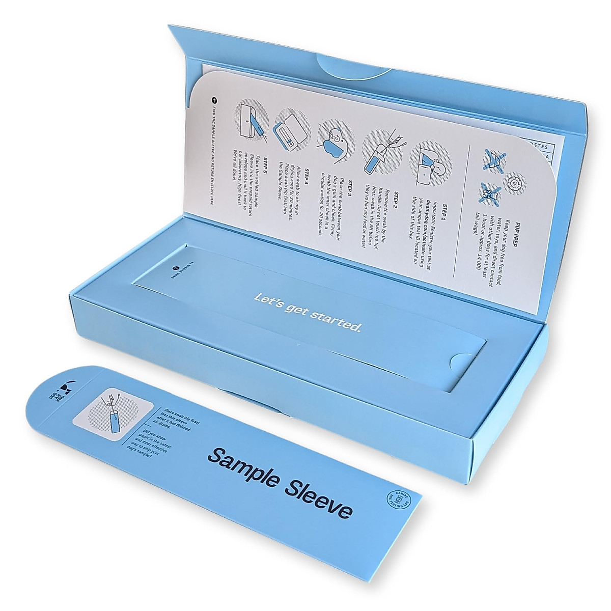 Dna My Dog Premium Test – Premium Breed ID Over 300 Breeds Plus Genetic Age Test, Wolf/Coyote DNA and Mixed Breed Identification, Non-Invasive Cheek Swab for Puppies to Adult Dogs