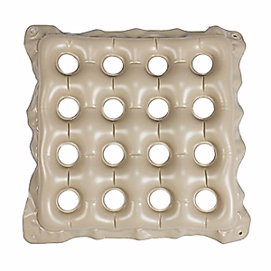 Inflatable seat Cushions,air Cushion,air Cushion seat,sit Cushion,with air Vent, can be a Small Amount of air or Water, Very Suitable for Office Chair and Wheelchair use(Grey19inch)