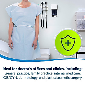 Avalon Papers 813 Standard Gown, Tissue/Poly/Tissue, Blue (Pack of 50)