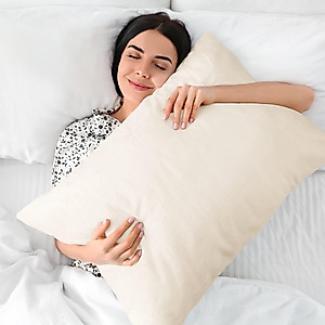 BEDELITE Body Pillow Cover with Zipper Closure, Super Soft and Cozy Fuzzy Fleece Body Pillow Case Cover 20 x 54 Inches, Luxury Fluffy Plush Long Body Pillow Pillowcase for Fall and Winter(White)