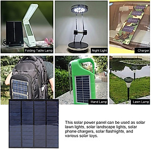 Hilitand 2Pcs DC 12V 150mA Solar Panel Mini Solar Battery Module with 1m Cable DIY Polysilicon Solar Cell Charger