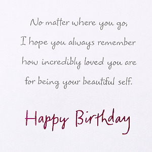American Greetings Birthday Card for Granddaughter (Your Beautiful Self)