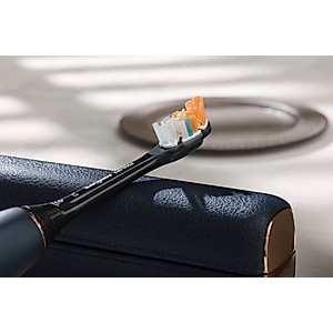 PHILIPS Sonicare 9000 Series Prestige Rechargeable Toothbrush, SenseIQ, Sonic Technology, Travel Case & Wirless Charging, All-in-One Brush Head, GM Cleaning Cloth (Midnight)