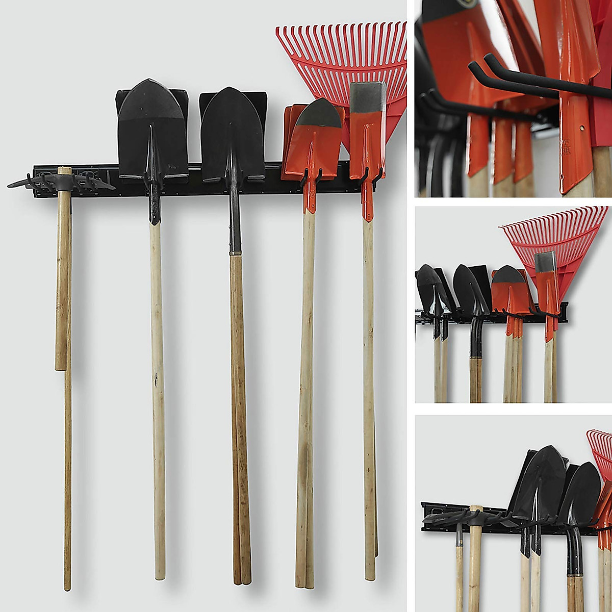 Wallmaster Wall Mounted Hanger 4-Pack Heavy Duty Rack Garage Storage & Garage Storage Tool Organizer System Heavy Duty Tools