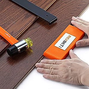 REXBETI 43-Piece Laminate Wood Flooring Installation Kit with 40 Spacers, Tapping Block, Heavy Duty Pull Bar and Diameter 1 3/8" High-Strength Fiberglass Handle Mallet, Non Slip Soft Grip