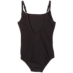 Danskin Little Girls' Camisole Leotard, Black, Small (4-6)