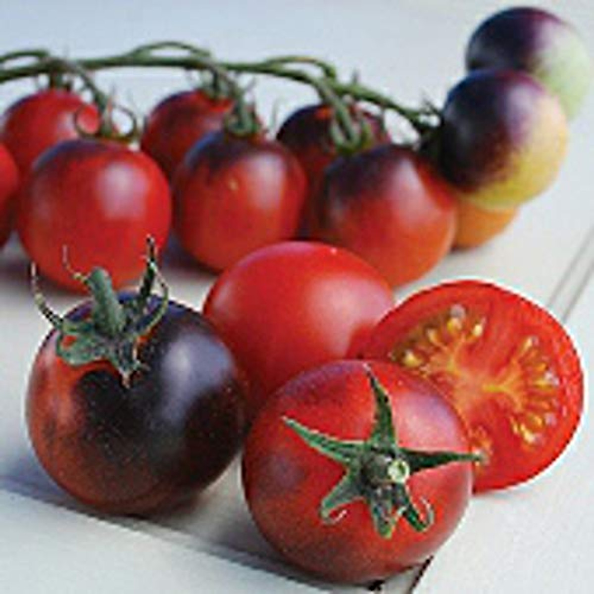 Indigo Cherry Drops Tomato Seeds (20+ Seeds) | Non GMO | Vegetable Fruit Herb Flower Seeds for Planting | Home Garden Greenhouse Pack