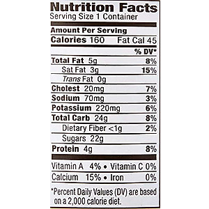 Brown Cow Cream Top Strawberry on the Bottom Whole Milk Yogurt, 5.3 oz. Cup- Creamy, Delicious Yogurt