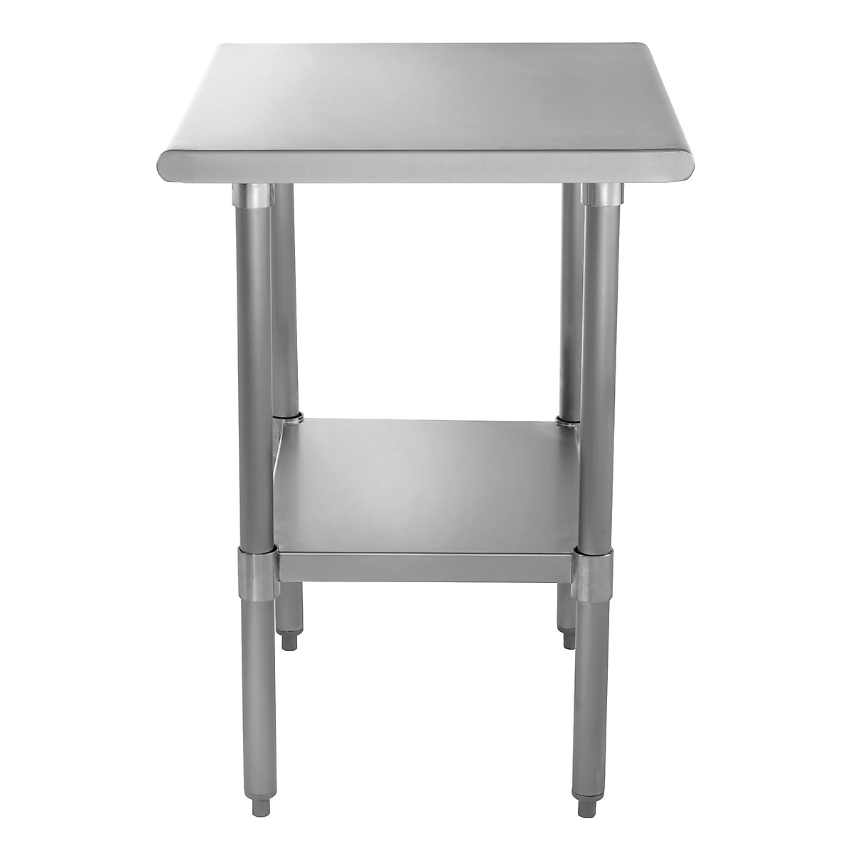 Kratos Stainless Steel Kitchen Prep Table 30" Dx72 W with Undershelf, NSF Worktable for Restaurants - 18ga/430SS (28W-001)