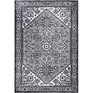 nuLOOM Sara Medallion Area Rug, 5' x 8', Grey
