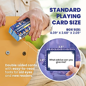 200 Conversation Starters for Grandparents – Thoughtful Grandparents Gifts – Family Games for Kids and Elders to Connect and Share – Best Get to Know You Elderly Gifts and Senior Gifts Question Cards