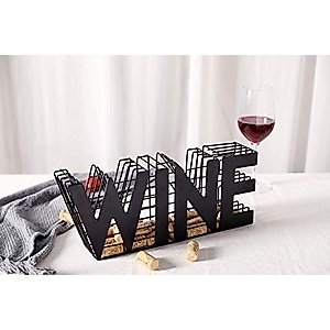 JHY DESIGN Wine Cork holder-13.5" Length Metal Craft Wine Cork Storage