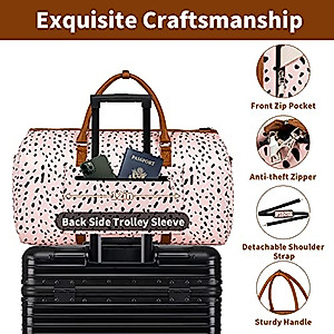 Garment Bag for Travel With Toiletry Bag Convertible Carry On Weekender Bag Large Travel Duffel Bags for Women 2 in 1 Hanging Suitcase Suit Travel Bags for Women & Men 3pcs Set