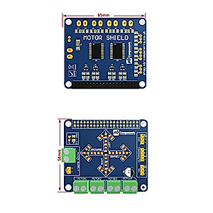 SB New Motorshield for Raspberry Pi 3,2,1 and Zero This Expansion Board can Control up to 4 Motors or 2 Stepper Motor, 2 IR sensors and a Single ultrasonic Sensor.
