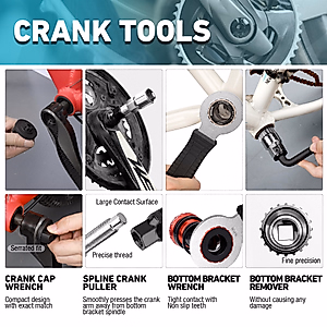 DURATECH 41 Pieces Bike Repair Tools, Complete Bike Tools Kit with Storage Box, Mountain Bike Maintenance Tools, for Mountain, Road, and Park Bicycle with Chain Riveter, Tire Levers, Crank Puller