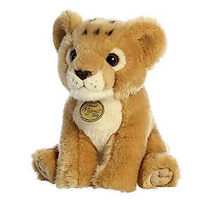 Aurora® Adorable Miyoni® Tots Lion Cub Stuffed Animal - Lifelike Detail - Cherished Companionship - Brown 8.5 Inches