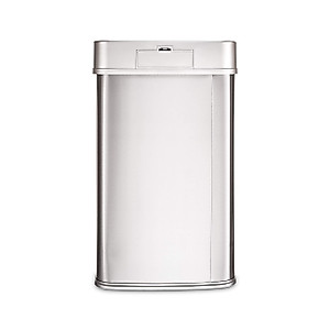 NINESTARS DZT-50-28SL Original Touchless Automatic Motion Sensor Trach Can, 13 Gal SL, Silver Trim