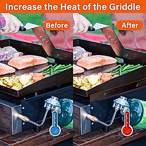 GARNETIN Wind Guard for Blackstone Griddle 36 Inch Wind Screen Flat Top Griddle Accessories steel Magnetic Set of 4 Wind Gurad for Blackstone Griddle 36", Black