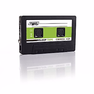 Reloop Tape - USB Tape Recorder with Retro Cassette Look, Black
