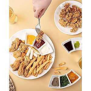 DELLING 3 Oz Dipping Bowls & 16 Inch Serving Platter Set