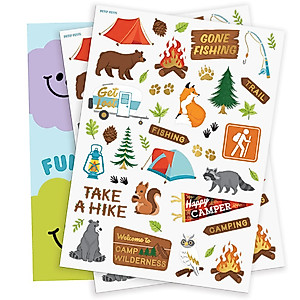 xo, Fetti Camping Party Supplies Temporary Tattoos - 44 Metallic Styles | Outdoor Wilderness Birthday, Forest Animals Favors, Gone Fishing Bday