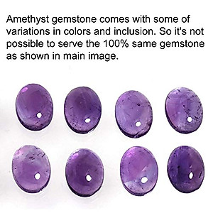 JEWELOPORIUM 925 Sterling Silver Ring for Women Purple Real Amethyst Gemstone Fashion Silver Ring Size 8.5 Christmas - Gift Boho Jewelry