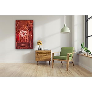 NHLDZYH Famous Paintings Wall Art - (Lunar Reflection) - Canvas Print Poster - Abstract Art Picture for Living Room Bedroom Home Decor 30x48cm-11.8x18.8in Only Canvas