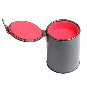 BESTOYARD Double Layers Dice Box Velvet Silence KTV Bar Dice Storage Cup (Without Dice)