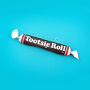 Tootsie Roll 280-Count Tub - Resealable Plastic Jar of Individually Wrapped Treat Size Tootsie Rolls - 98 Ounce, Chocolate