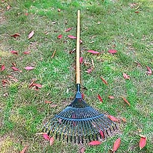 SGerste 22 Teeth Heavy Duty Steel Metal Rake Head Lawn Leaves Garden - Garden Tools