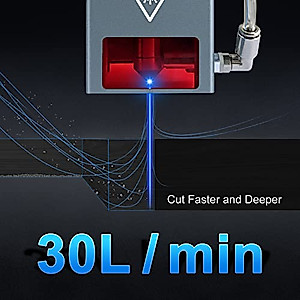 LASER TREE Air Assist, Laser Air Assist Pump for Laser Cutter and Engraver, Adjustable 10-30 L/Min Airflow for Laser Cutting and Laser Engraving, Protect Laser Module Lens, Smooth Edge Clean Cuts