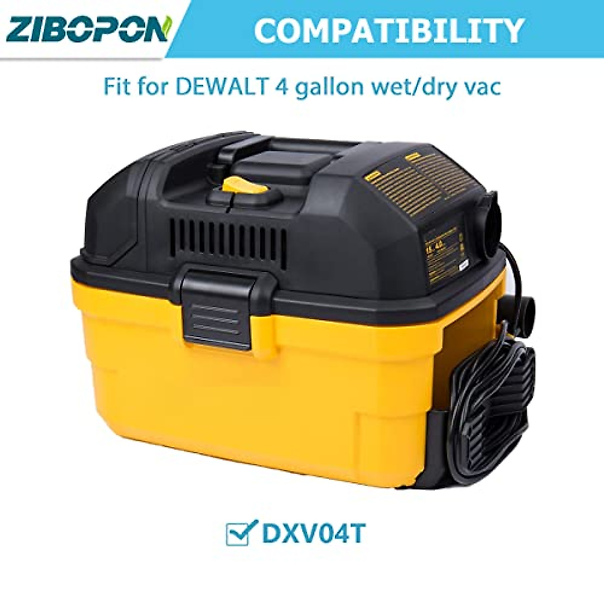 10 Pack DXVA25-4040 Dust Bag-4 gallon Replacement for DEWALT DXV04T 4 Gallon Wet/Dry Vacuum