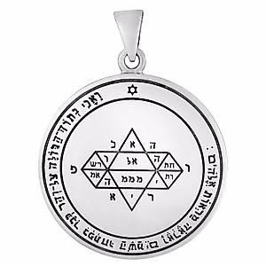 Moonlight Mysteries Sterling Silver Fifth Pentacle of Jupiter Talisman for Vision and Clarity