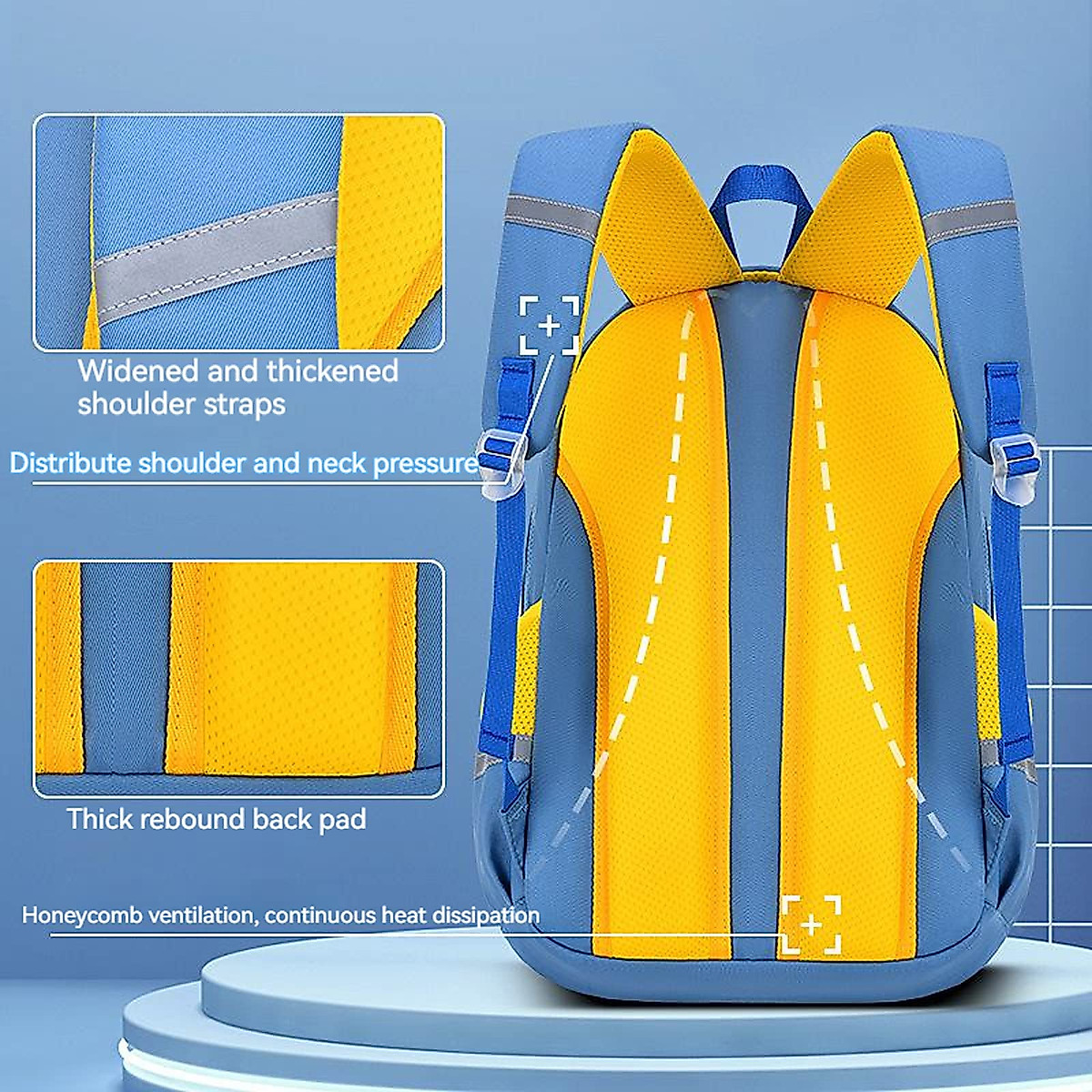 WYCY School Backpacks for Girls Large Bookbags for Teen Girls Cute Book Bag Bunny Kawaii Backpack (Pink)