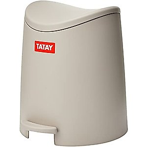 TATAY Standard Bathroom Pedal Bin, 3L, One Size, Grey