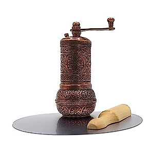 Küchengeräte Decorative Black Pepper & Coffee Grinder Refillable Turkish Spice Mill with Adjustable Coarseness - Manual Pepper Mill with Handle - Spice Grinder Metal with Hand Crank - Best Gift Idea
