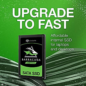 Seagate BarraCuda SSD 1TB Internal Solid State Drive – 2.5 Inch Sata 6Gb/s for Computer Desktop PC Laptop (STGS1000401)