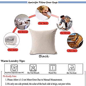 Asminifor Inspirational Words with Sea Pelican Bird Stand on A Wood Stake Throw Pillow Covers Cotton Linen Home Decor Pillow Case Cushion Cover for Sofa Couch 18" x 18" (Pelican-1)