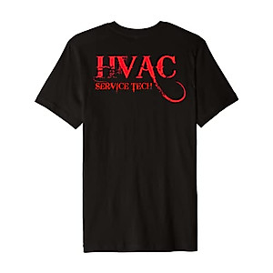 HVAC T-Shirts (Service Tech Front & Back Logo)