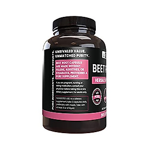 Pure Original Ingredients Beet Root (365 Capsules) No Magnesium Or Rice Fillers, Always Pure, Lab Verified