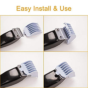 10 Color Professional Hair Trimmer/Clipper Guard Combs Guide Combs Coded Cutting Guides/Combs #3170-400- 1/16” to 1 -Great for Hair Clippers/Trimmers Attachment