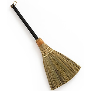TTS For Home Natural Whisk Sweeping Hand Handle Broom - Vietnam Handmade Straw Soft Broom - Wedding Broom 11.81" Width,26" Length