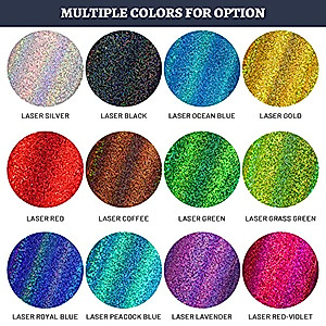 Holographic Ultra Fine Glitter, 180G/6.35OZ Resin Glitter Powder Sequins Flakes, 1/128" Metallic Iridescent Glitter for Resin Tumblers Art Crafts, Hair Face Body Nail Glitter, LEOBRO Gold Glitter