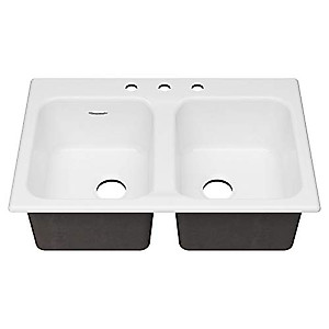 American Standard 77DB33223.308 Kitchen Sink, 3 Holes
