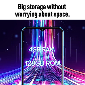 Ulefone Note 12 (2022) Phones Unlocked, 7700mAh 6.82" HD+ 4GB+128GB/128GB Extension, Android 11, 13MP+8MP Camera, 4G Dual SIM Smartphones, Fingerprint & Face Unlock Cell Phones, US Version - Blue