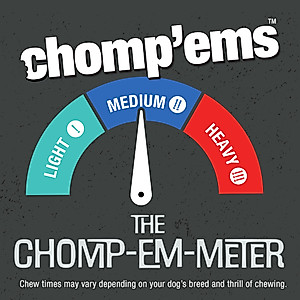 CHOMP 'EMS Five Flavor Kabobs Dog Treats - Beefhide Chewstick - High Protein Dog Chews, 15 Count