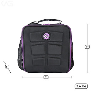 Innovator Cube 20oz Model, Meal Prep Lunch Bag with 3 BPA-Free, Reusable, Microwavable, Freezer Safe, Portion-Controlled Containers, Lunch Box with Storage Pockets