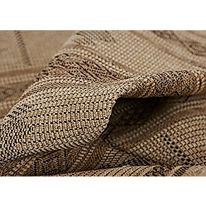 Momeni Hampton Transitional Indoor/Outdoor Area Rug, Natural, 4'1" X 6'