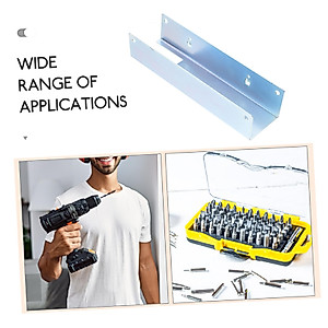 CIYODO Power Tool Organizer Garage Hanger Cordless Drill Holder Garage Tool Organizer Tool Holders for Wall Cordless Drill Hanger Pegboard Hanger for Garage Tools Stainless Steel Silver