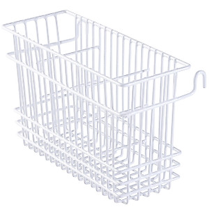 Kitchen Details Free Standing Utensil & Cutlery Holder Basket, Good for Countertops, Cabinets, Outdoor, Table Top, White